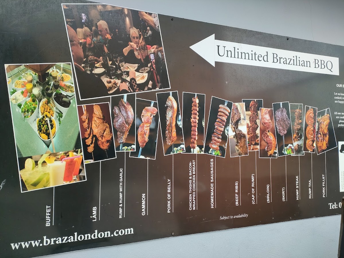 Braza Churrascaria Rodizio Menu (Latest Menu Update)