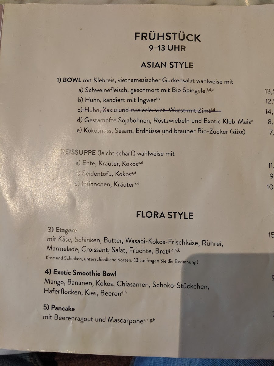 Cafe Flora Menu (Latest Menu Update)