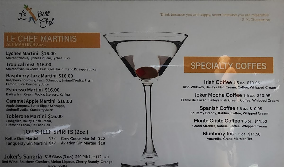 Le Petit Chef Menu (Latest Menu Update)