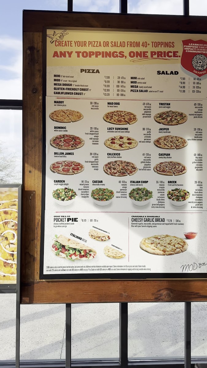 Mod Pizza Menu (Latest Menu Update)
