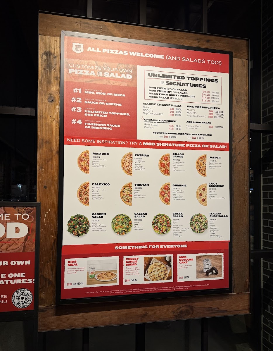 Mod Pizza Menu (Latest Menu Update)