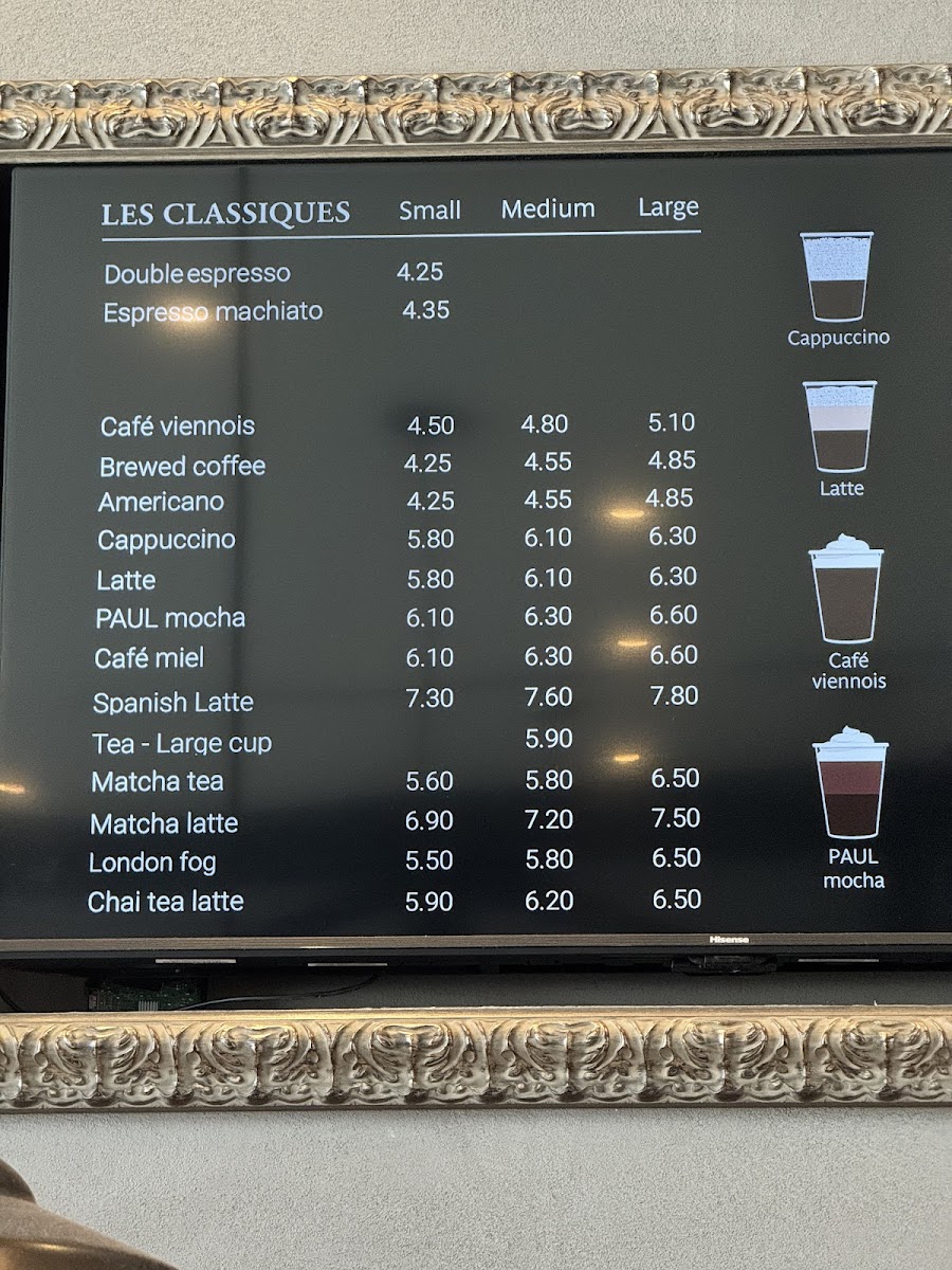 Paul Restaurant, Cafe And Bakery Menu (Latest Menu Update)